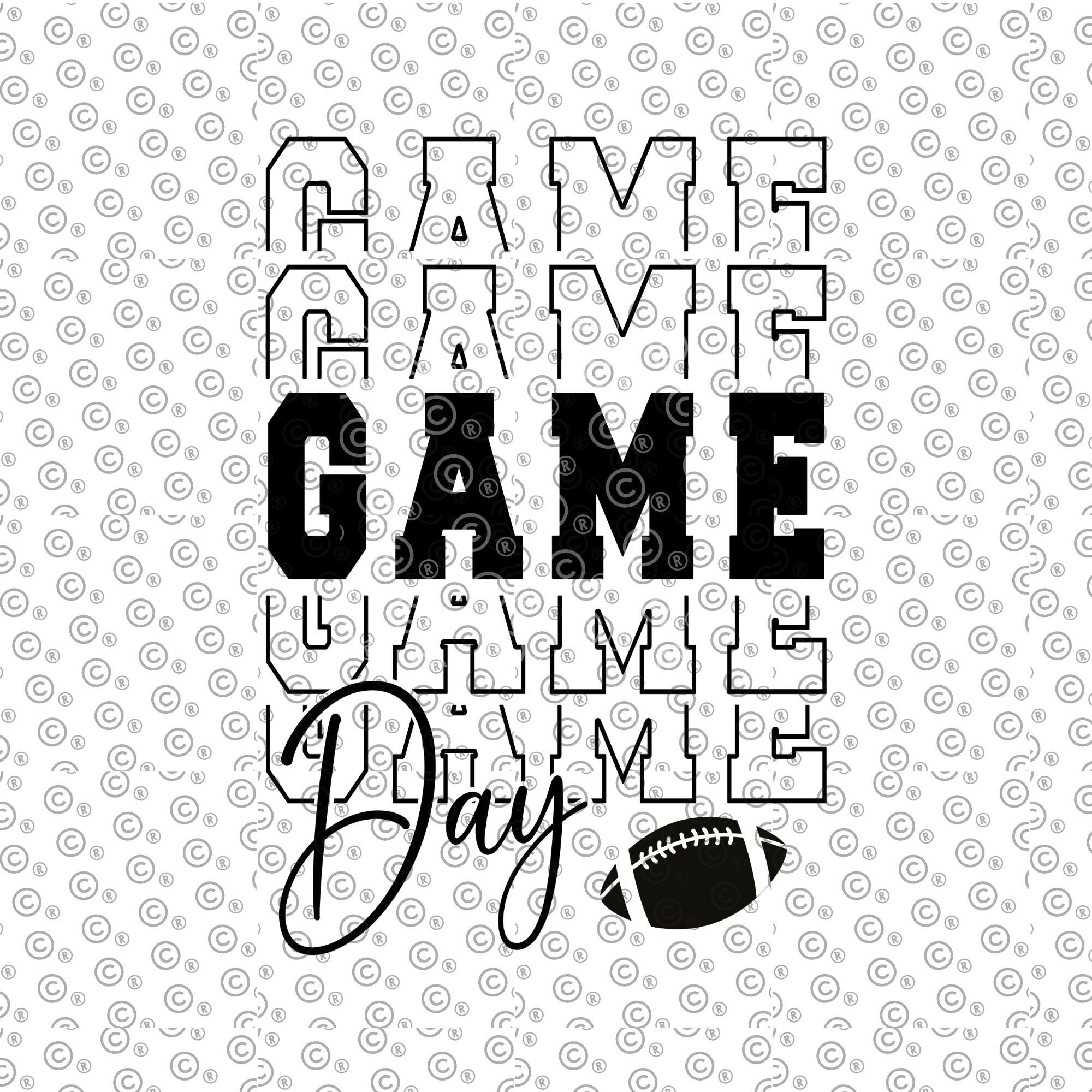 Game Day Football SVG Sports T-shirt Svg Game Day Vibes - Etsy