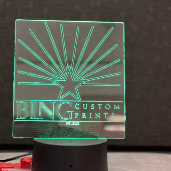 Custom Engraved Light - Etsy