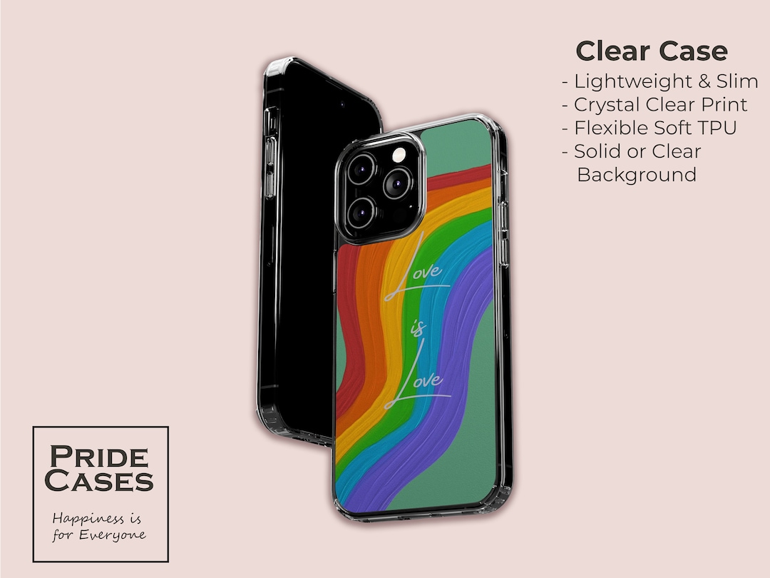 LGBTQIA Pride Phone Case Rainbow Cover Love is Love Fit for - Etsy