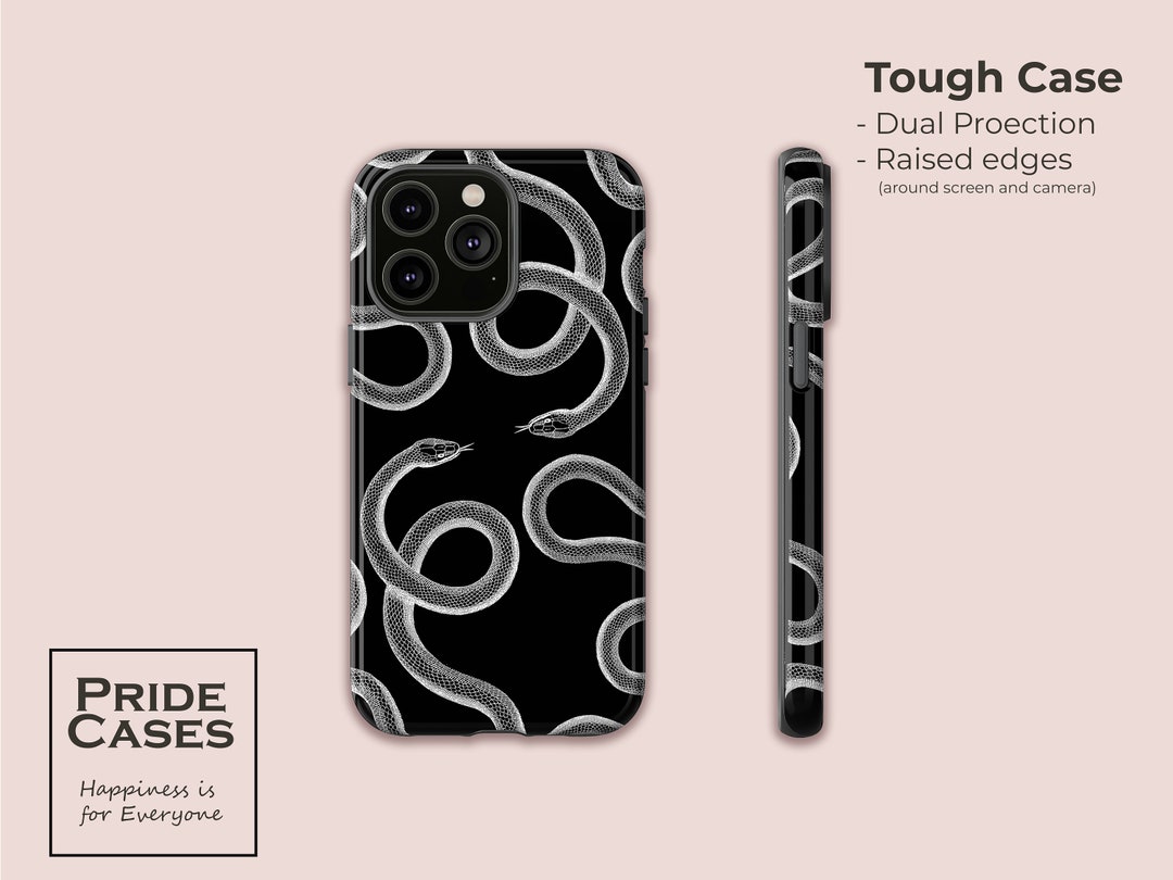Cool White Snake Pattern Limited-edition Phone Case, Gifts for Her ...