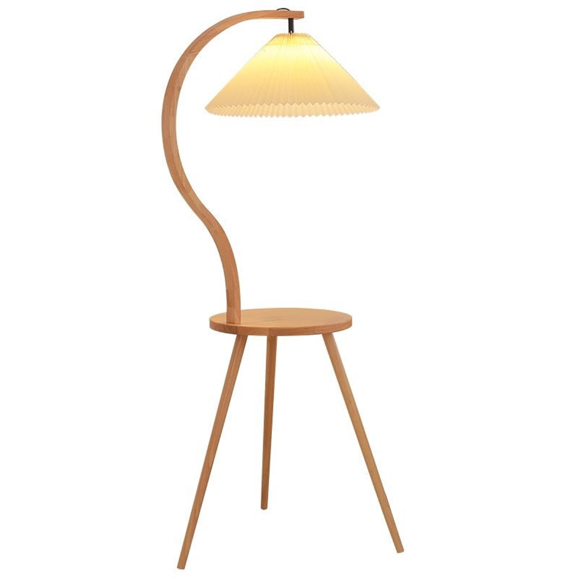 Three Leg Lamp Shade Table Entryway Organizer Modern Pleated - Etsy