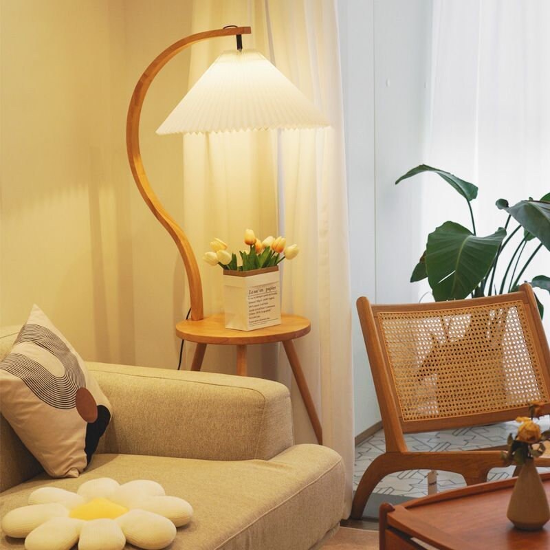 Three Leg Lamp Shade Table Entryway Organizer Modern Pleated - Etsy