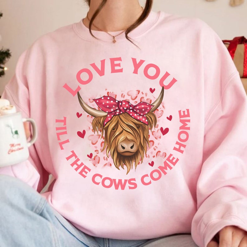 Highland Cow Valentine SVG: Western Heifer PNG (digital Download) - Etsy
