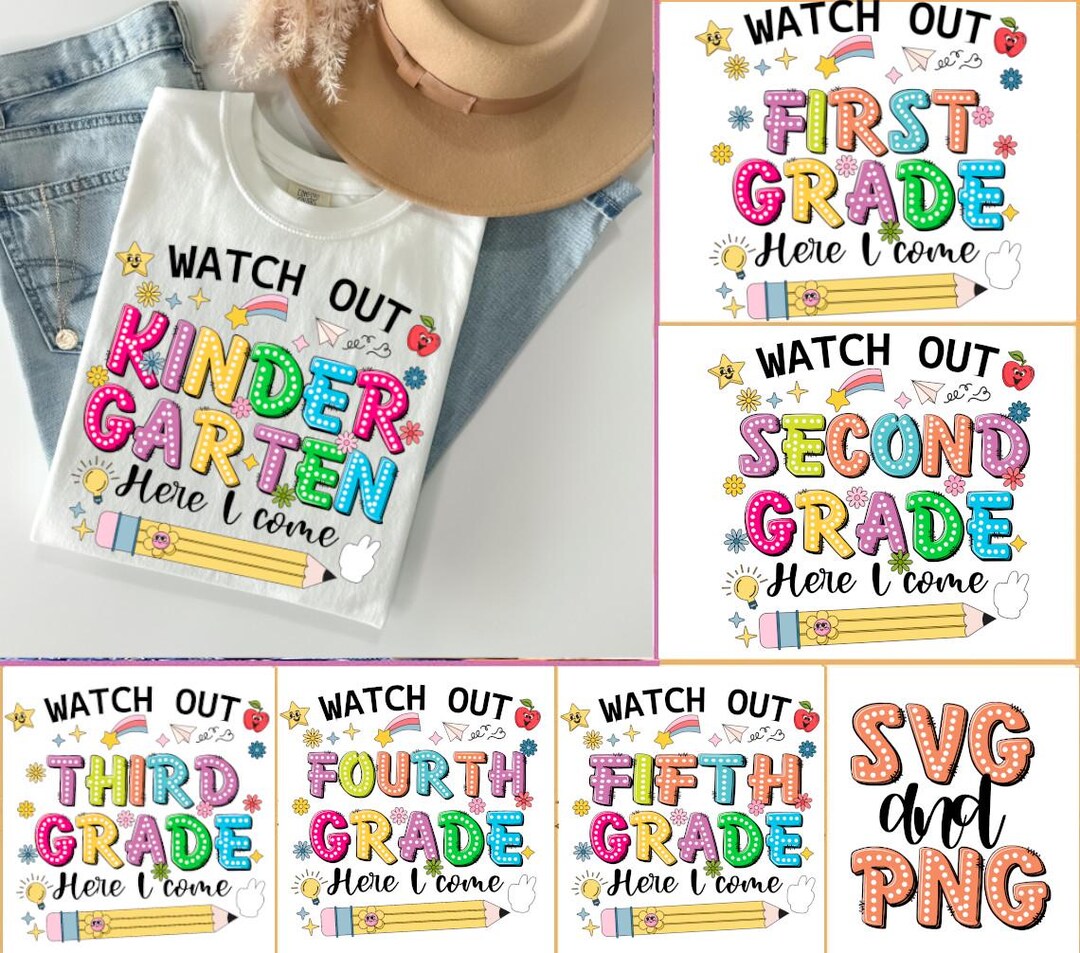 Back to School Bundle Teacher Png, Kindergarten Png, Back to School ...