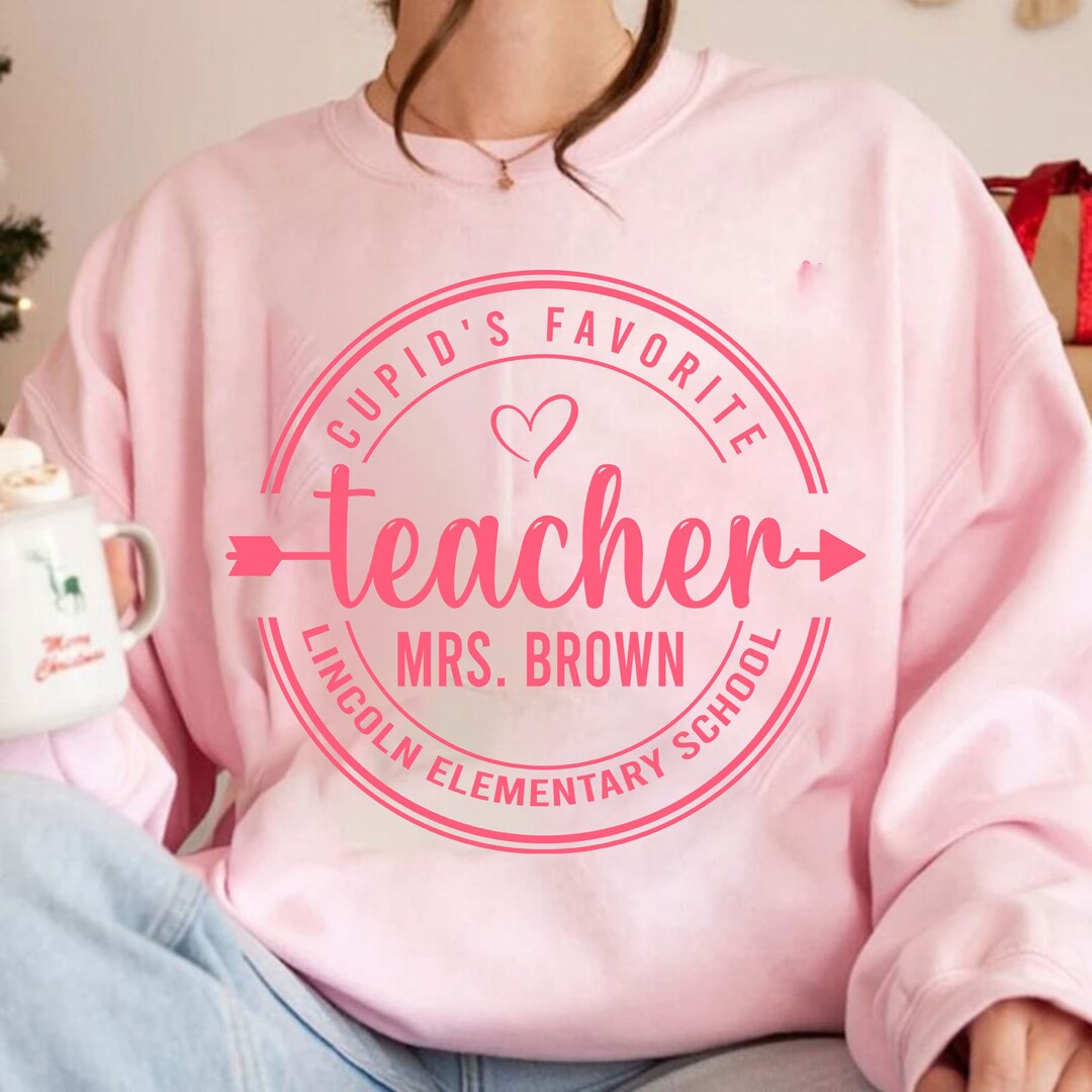 Cupid's Favorite Teacher Valentine's Day SVG, Gift for Teachers ...