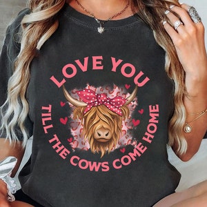 Highland Cow Valentine SVG: Western Heifer PNG (digital Download) - Etsy