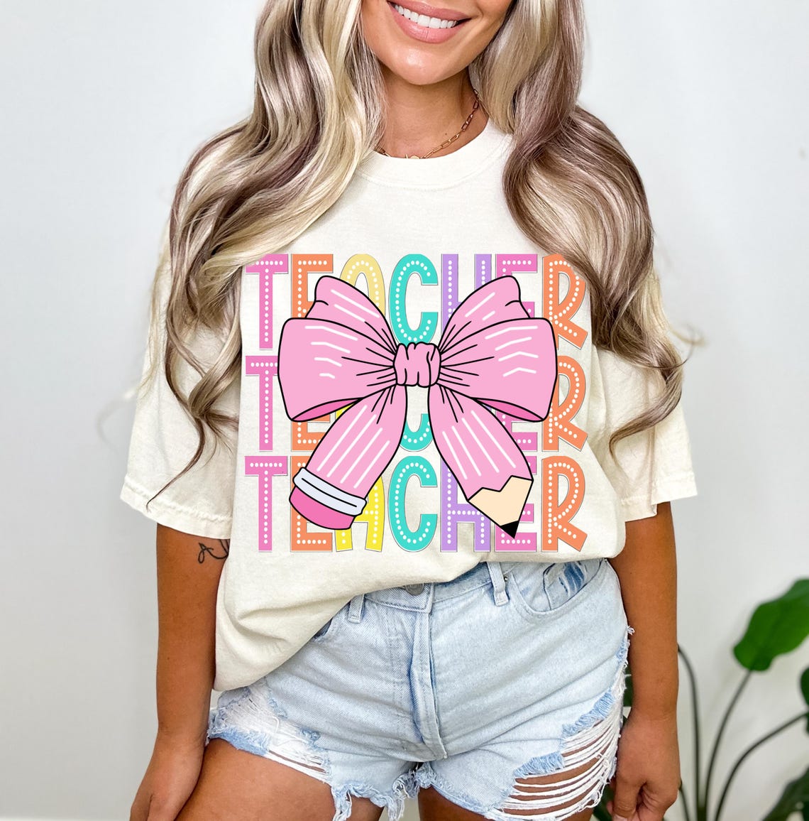 Coquette Teacher PNG: Retro Back to School Design (digital Download) - Etsy