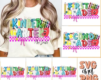 Back to School Bundle Teacher PNG, First Grade, Back to School Teacher ...
