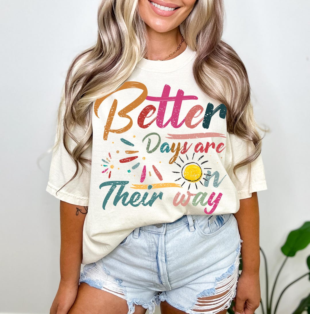Better Days Are on the Way Png, Mental Health Png, Boho Floral Hippie ...