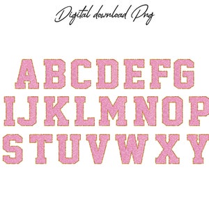 Valentines Glitter Alphabet Letters PNG, Clip Art, Sparkly Alpha Bundle ...