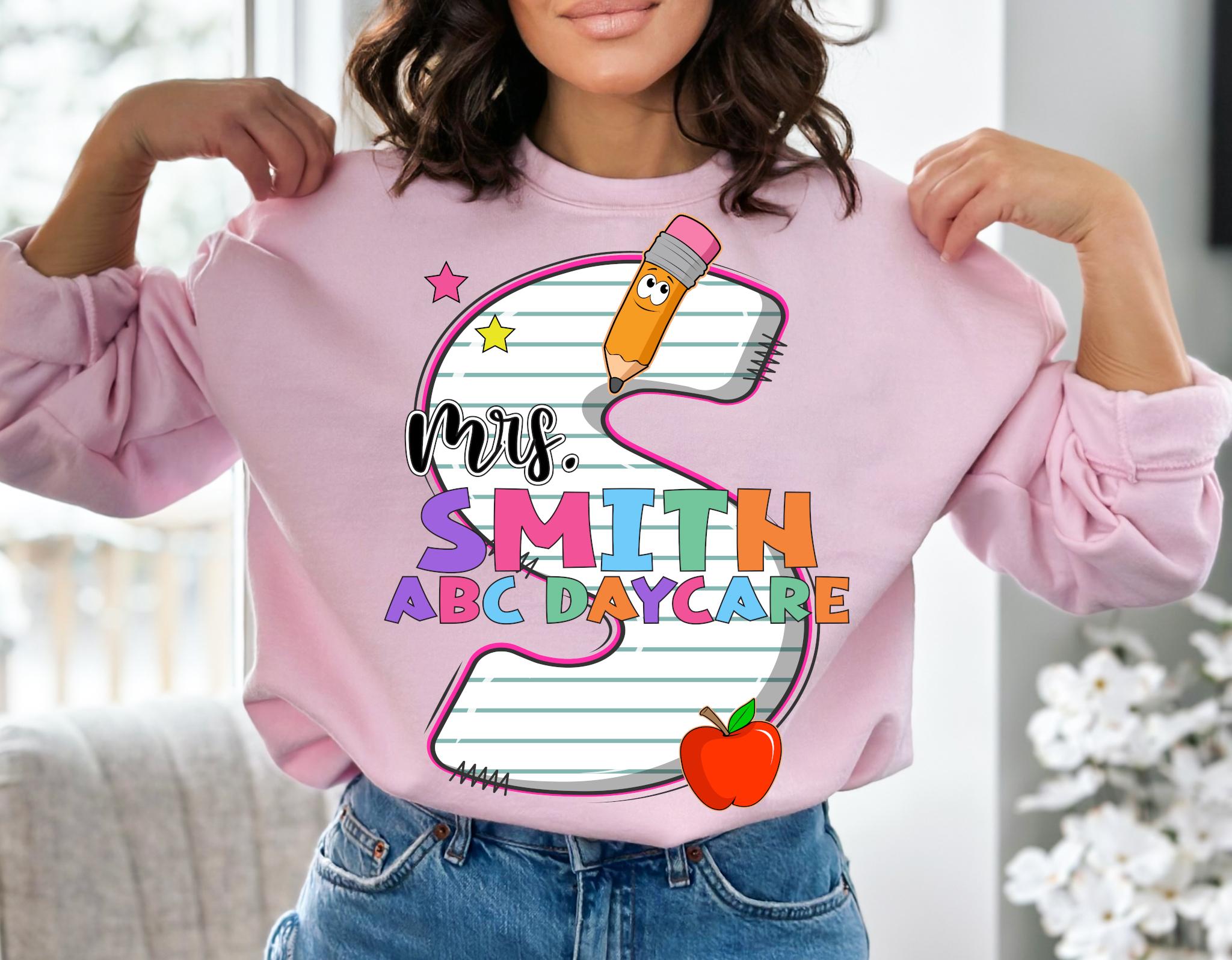 Personalized Teacher Name PNG: Back to School Design (digital Download ...