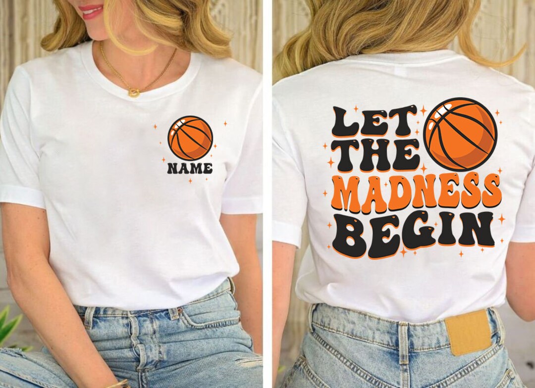 Personalized Let the Madness Begin Svg, March Madness Svg, College ...
