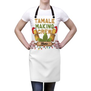 Personalized Tamale Making Crew SVG: Mexican Christmas Apron Design ...