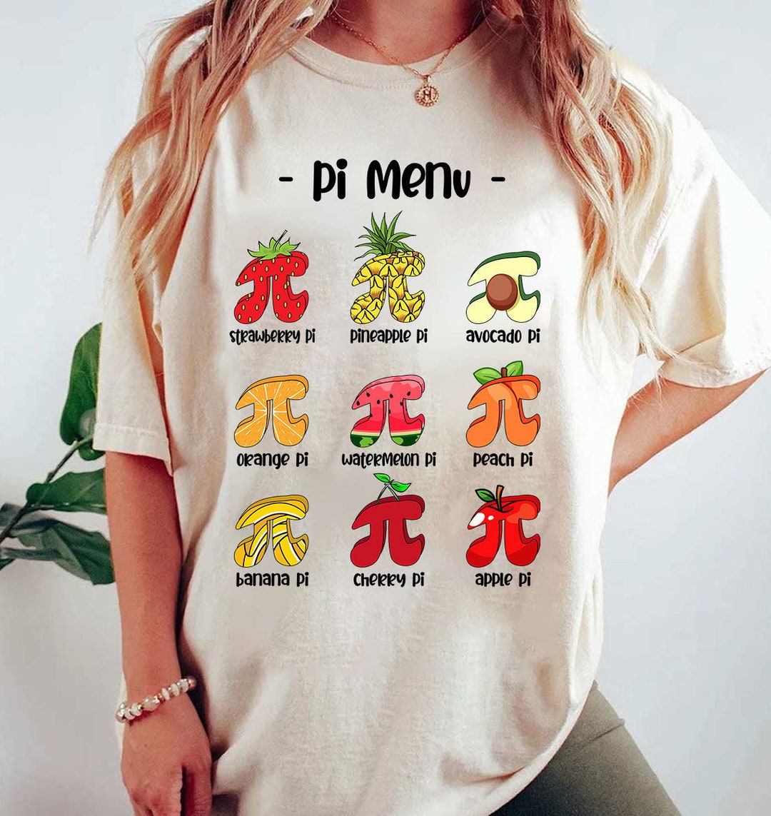 Pi Menu Math Teacher Svg, Pi Symbol Math Nerd Png, Funny Math Shirt, Pi ...