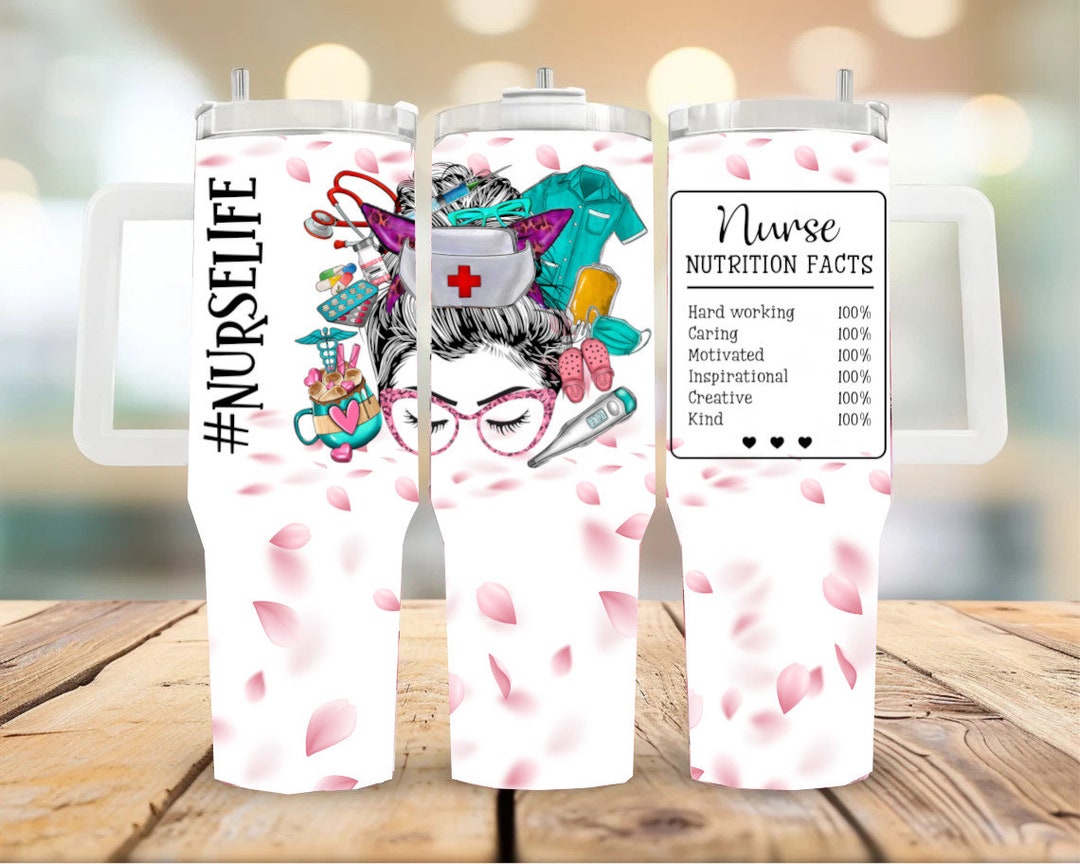 Nurse 40oz Tumbler Wrap: Nutrition Facts Design (digital Download) - Etsy