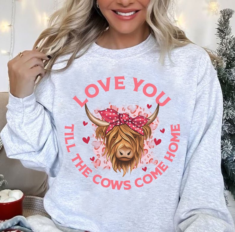 Highland Cow Valentine SVG: Western Heifer PNG (digital Download) - Etsy