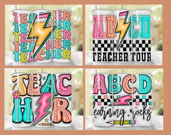Teacher Life 20 Oz Skinny Tumbler , Sublimation Designs, Teacher ...