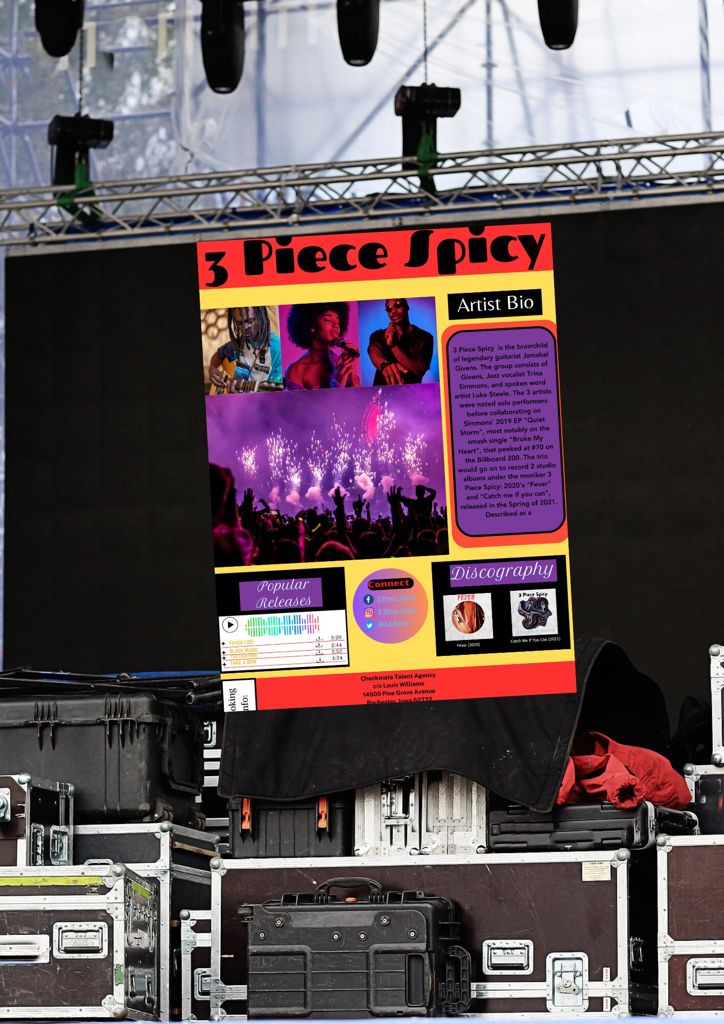 EPK Media Kit Template Single Page Ideal for Indie Artists, and Music ...