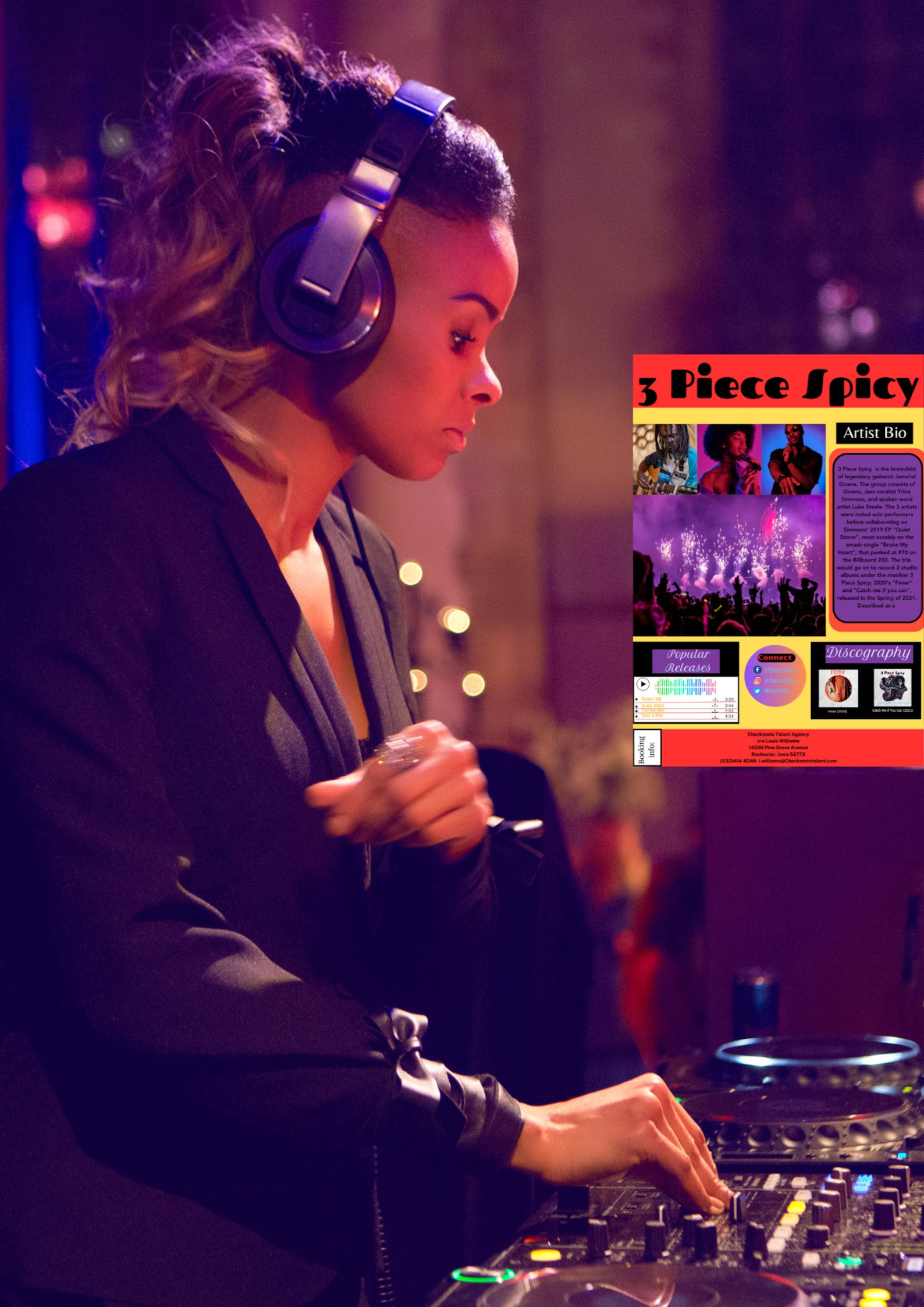 EPK Media Kit Template Single Page Ideal for Indie Artists, and Music ...