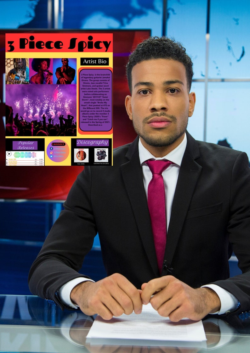 EPK Media Kit Template Single Page; Ideal for Indie Artists, and Music ...