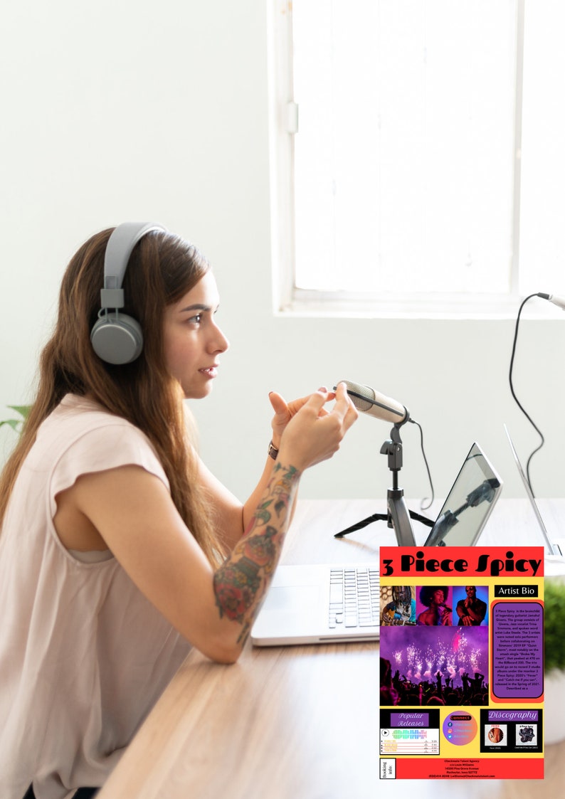 EPK Media Kit Template Single Page; Ideal for Indie Artists, and Music ...