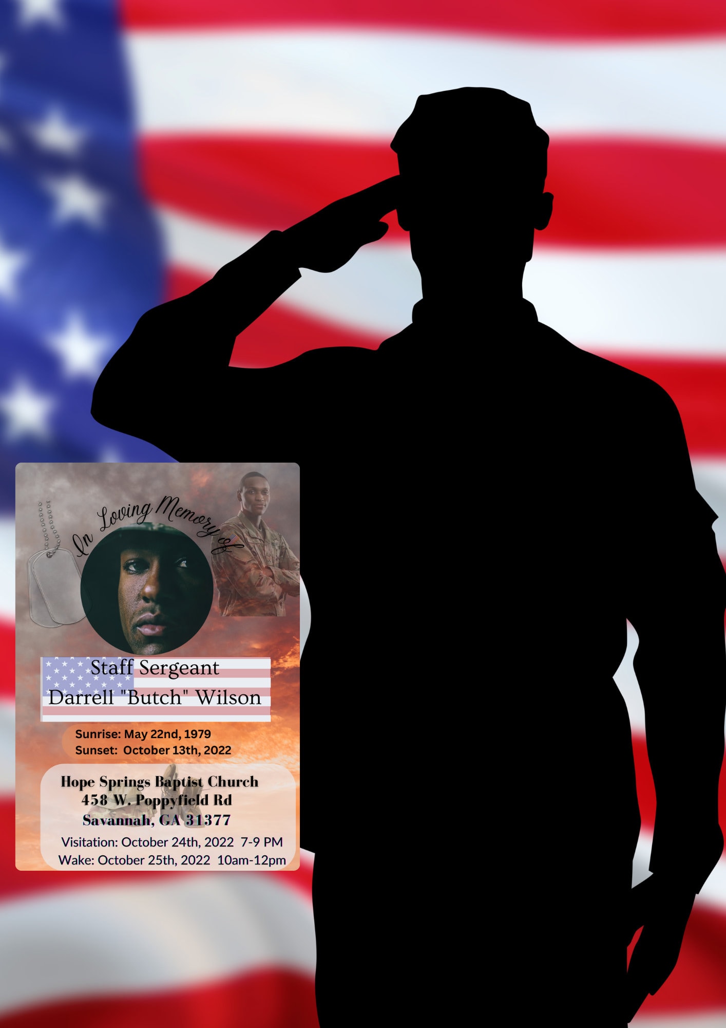 Obituary Template for Men and Women Veteran Focused Military Funeral ...