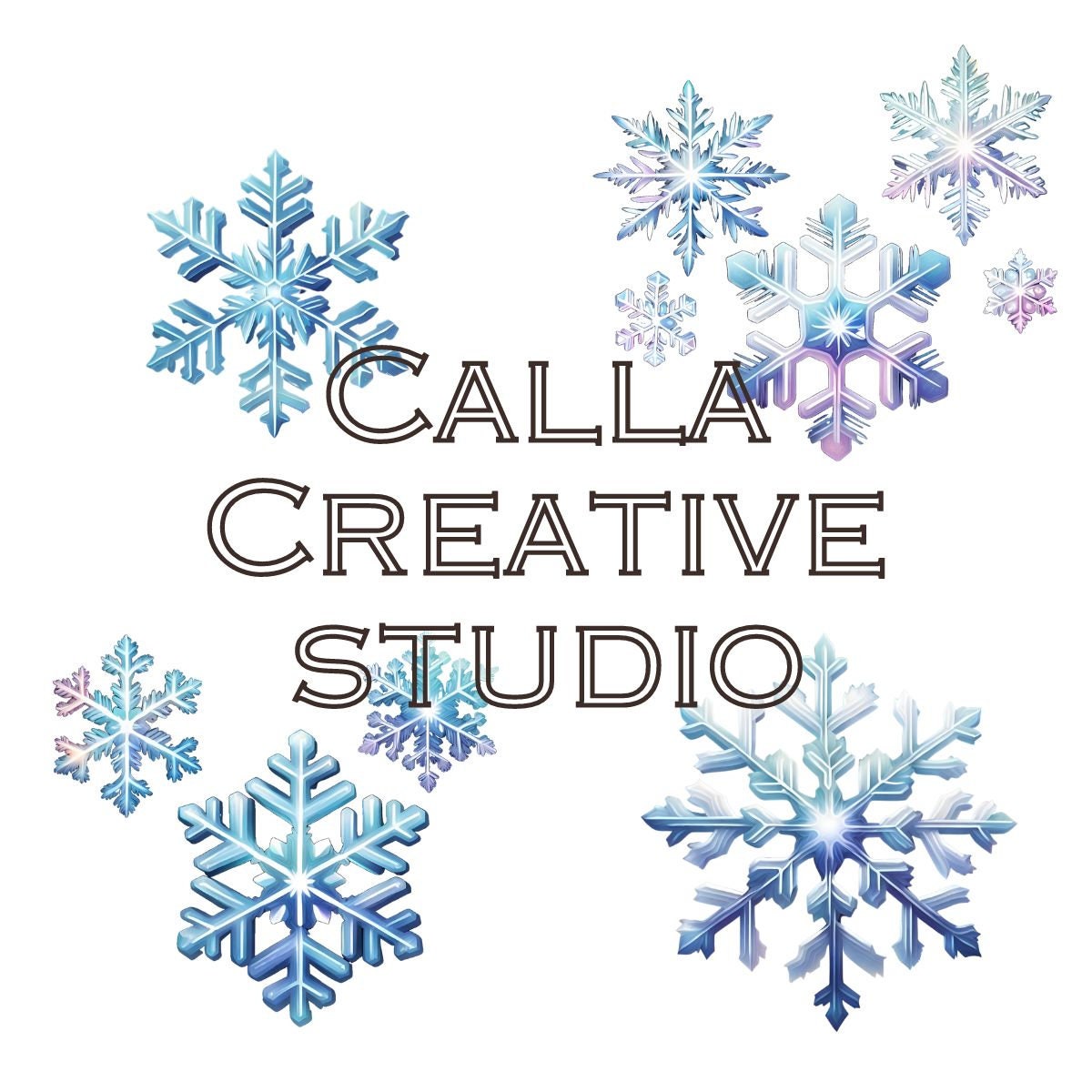 Snowflakes Overlay Clipart Digital Download / Digital Paper / Printable ...