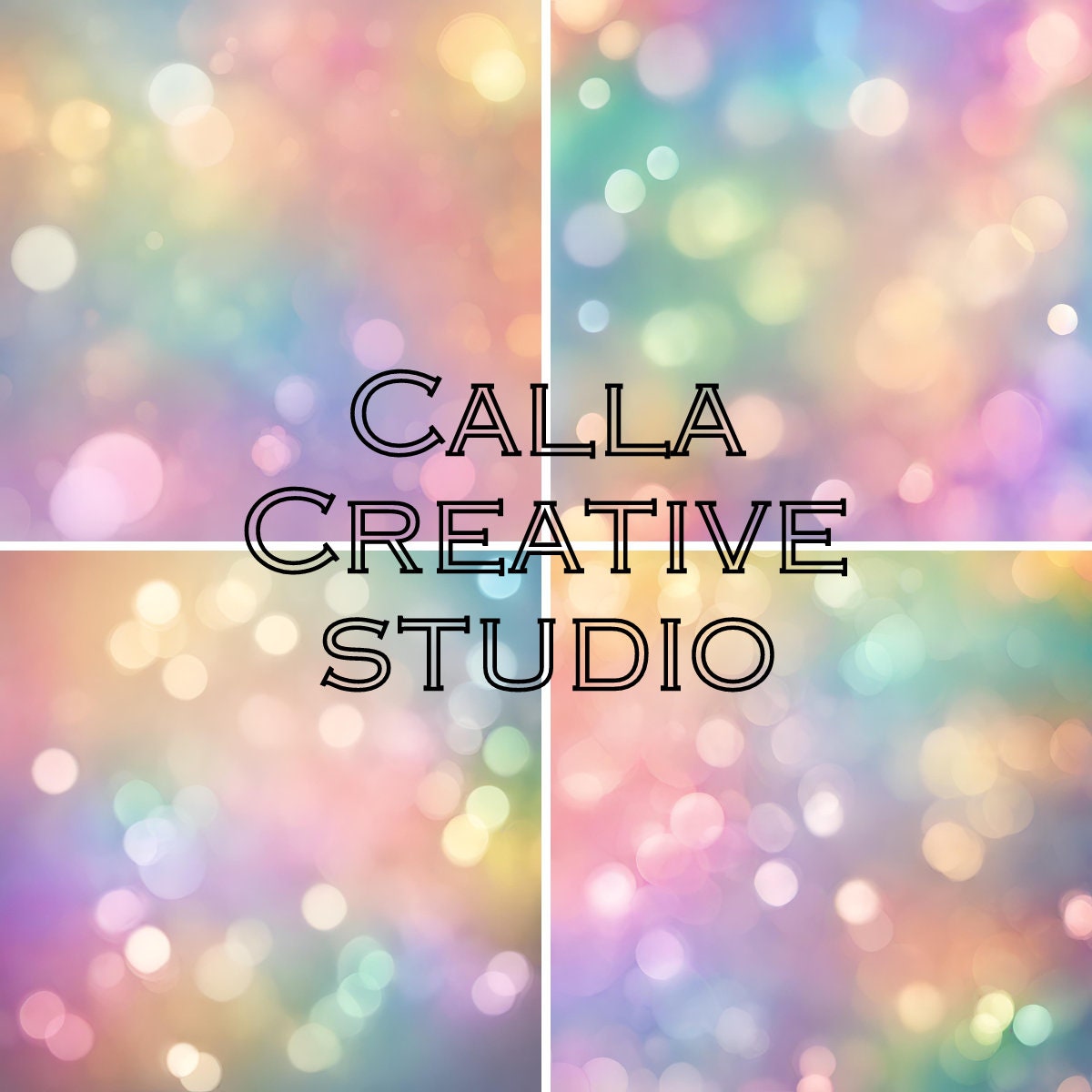 12 Watercolor Pastel Rainbow Bokeh Digital Download / Digital Paper ...