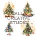 16 Christmas Tree Clipart Digital Download / Digital Paper / Printable ...