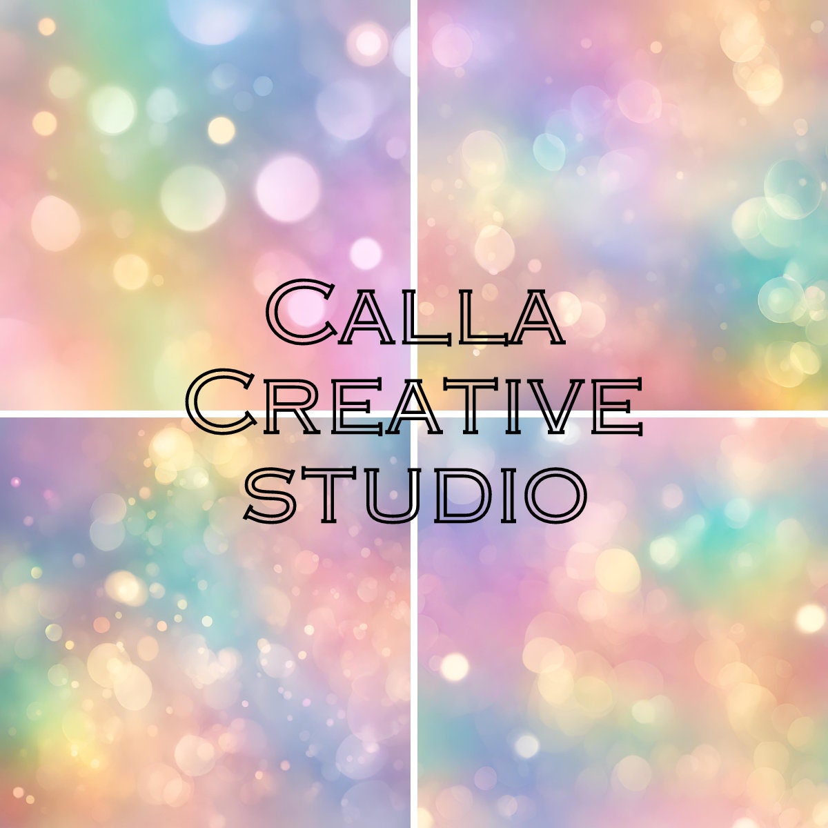12 Watercolor Pastel Rainbow Bokeh Digital Download / Digital Paper ...