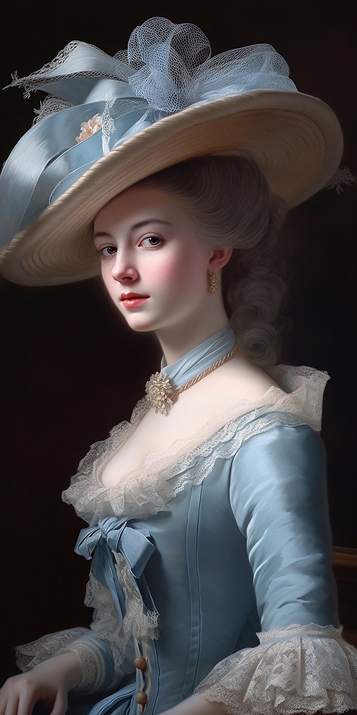 Woman Portrait. Vintage Wall Art. Portrait of a Beautiful - Etsy