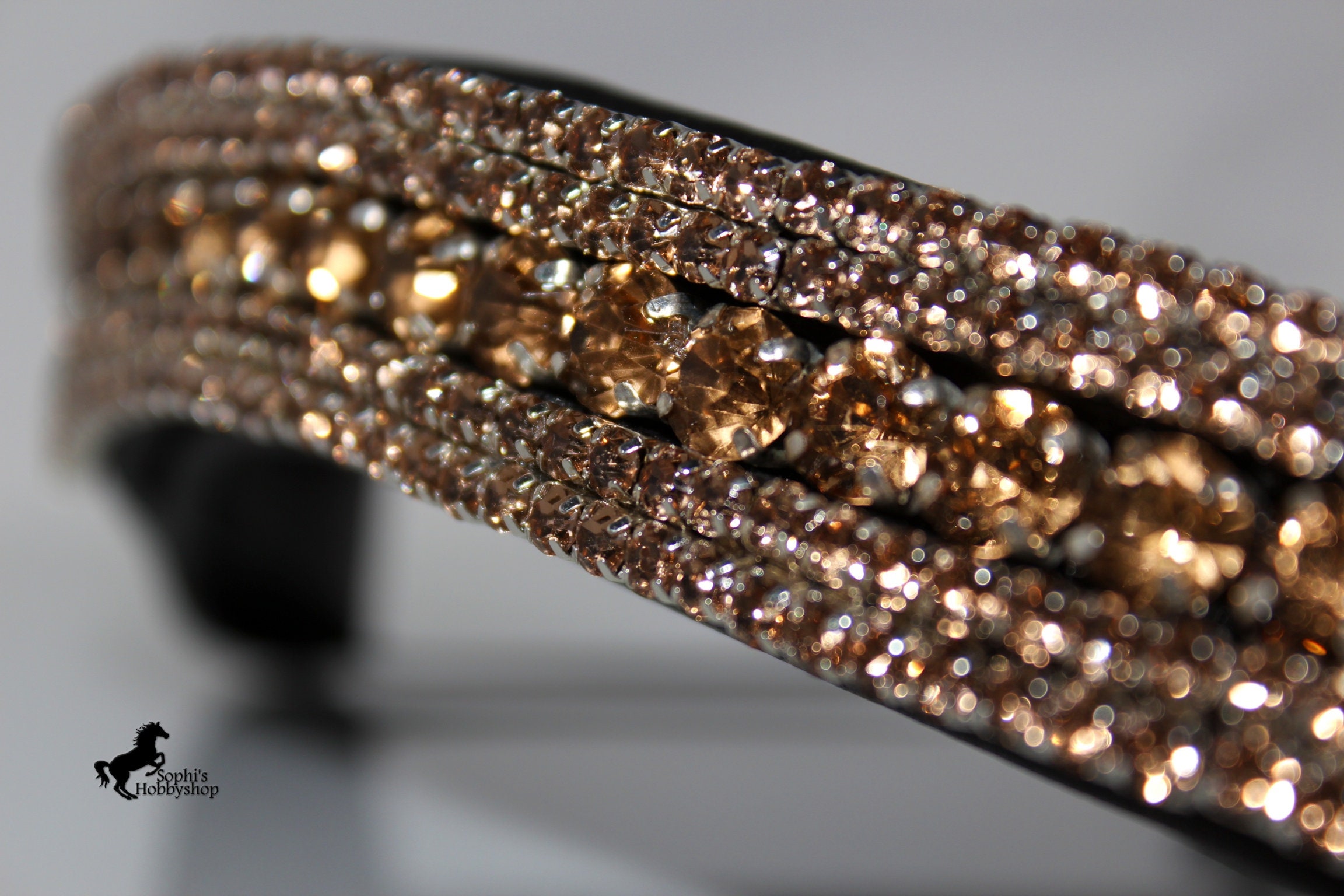 GOLD CRYSTAL Browband With Crown - Etsy