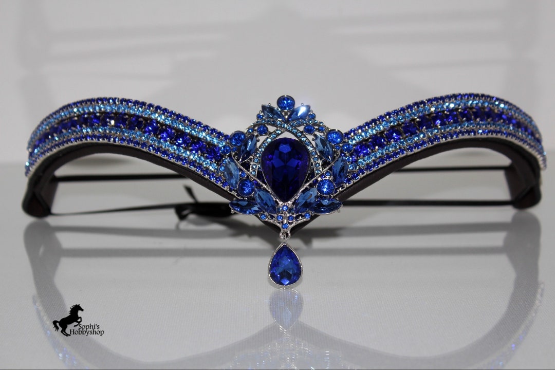 BLUE CRYSTAL BROWBAND - Etsy