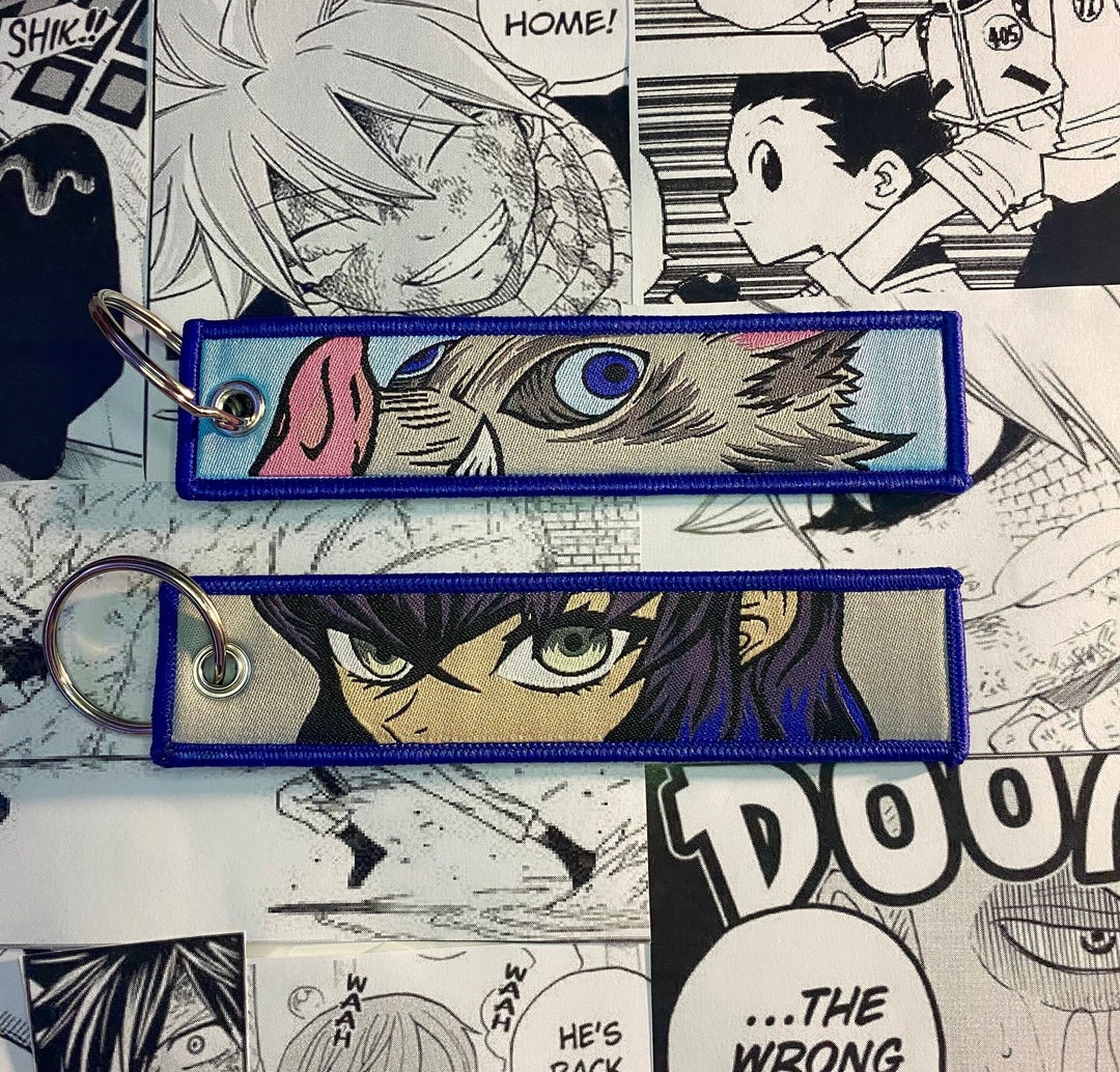 High Quality Embroidered Anime Jet Tag Anime Keychain - Etsy