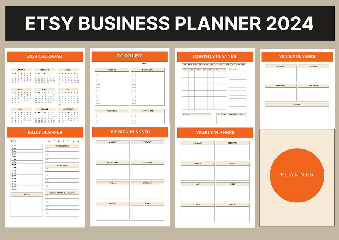 Ultimate Etsy Planner Business Planner 2024 Etsy Growth Planner Etsy ...