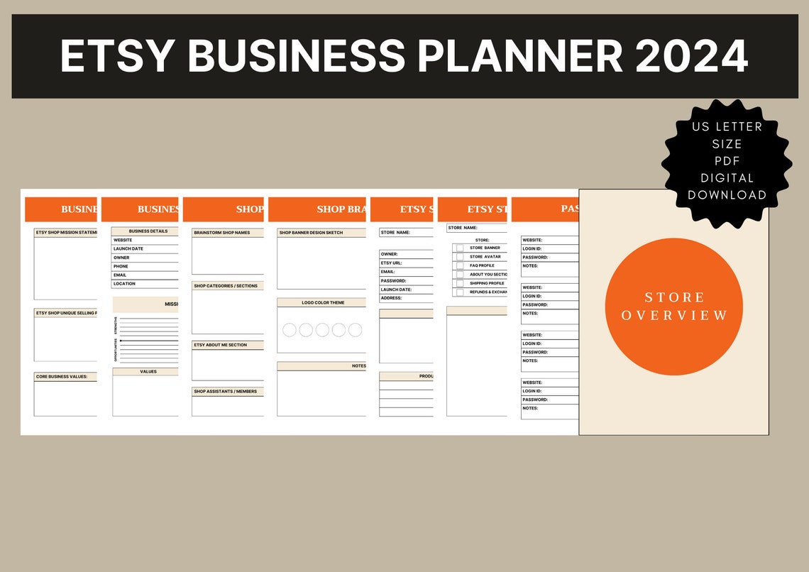 Ultimate Etsy Planner Business Planner 2024 Etsy Growth Planner Etsy ...