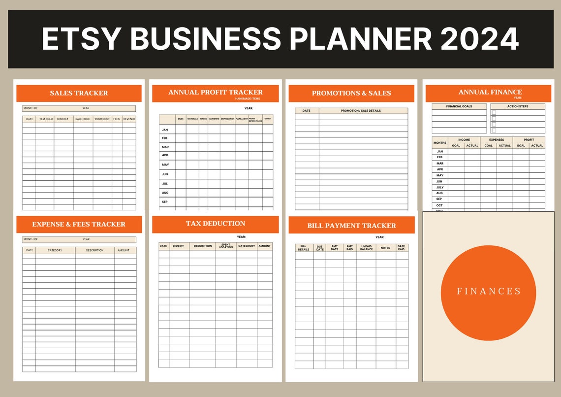 Ultimate Etsy Planner Business Planner 2024 Etsy Growth Planner Etsy Success Planner How to Sell ...
