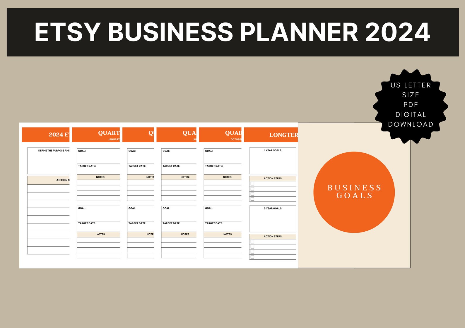 Ultimate Etsy Planner Business Planner 2024 Etsy Growth Planner Etsy