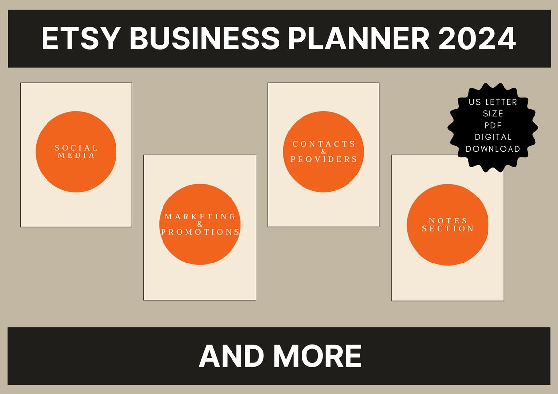 Ultimate Etsy Planner Business Planner 2024 Etsy Growth Planner Etsy ...