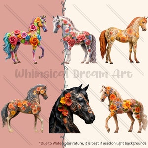 26 Horse PNG Collection, Horse Clipart Set, Watercolor Horse ...