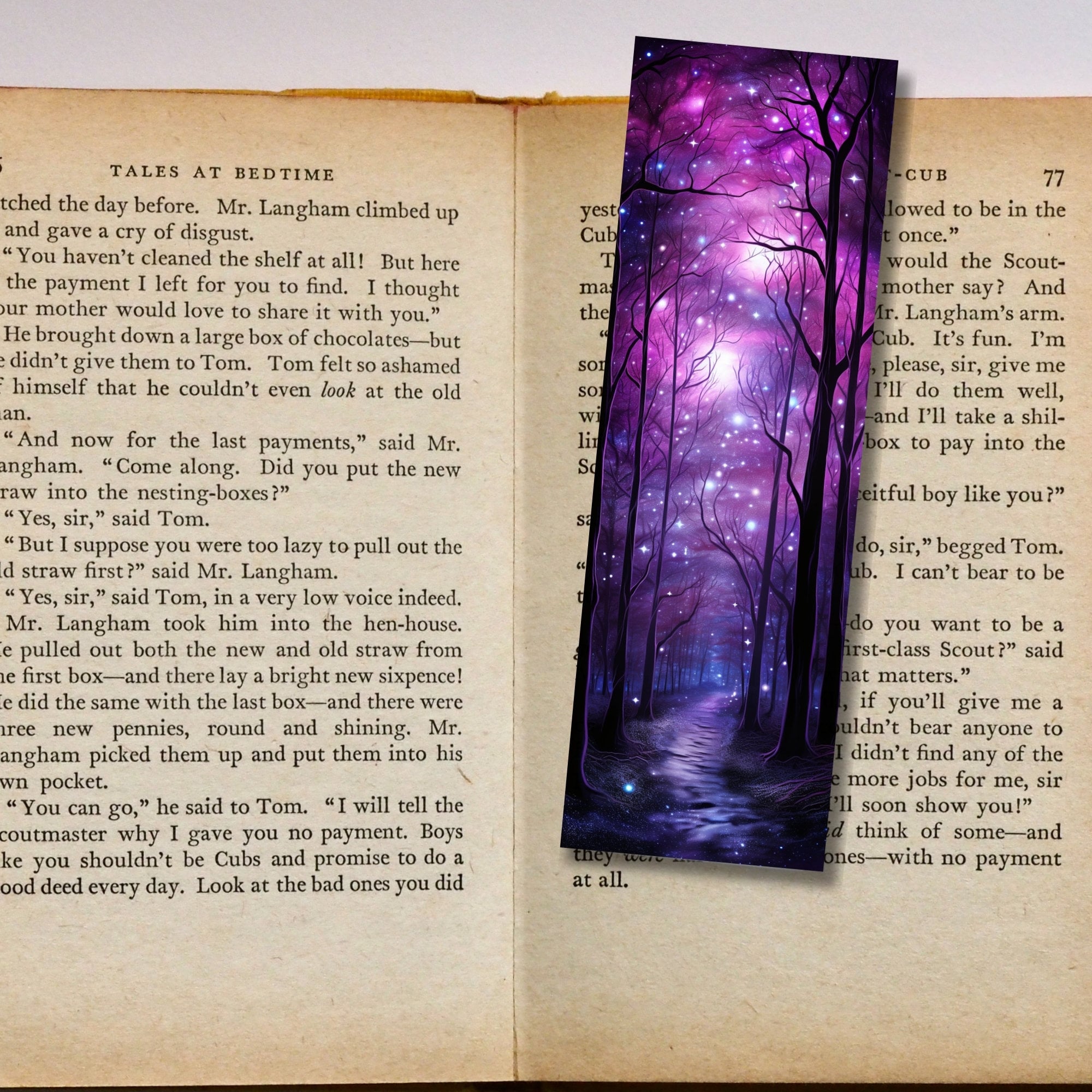 27 Starry Forest Bookmark Designs, Printable Bookmarks Digital Download ...