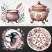28 Watercolor Boho Witch Clipart, Beautiful Witch Bundle, Watercolour ...