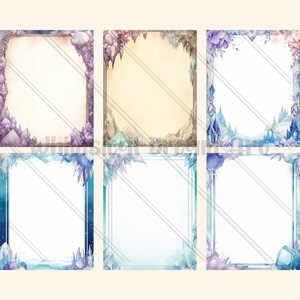 25 Crystal Journal Digital Paper, Fairy Background, Fantasy World ...