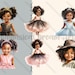 24 PNG Cute Black Girls Watercolor Bundle, Little Black Girl PNG ...