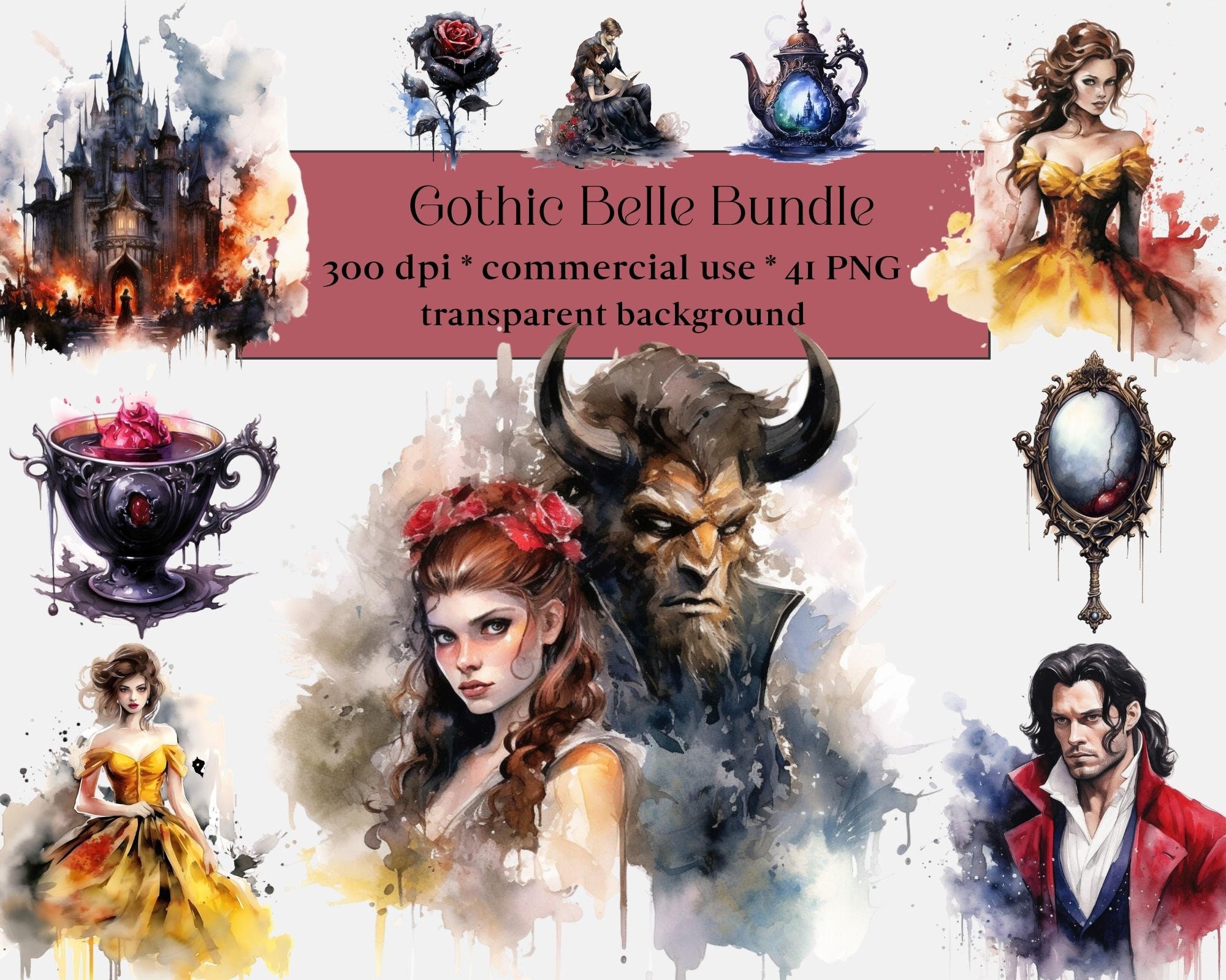 Gothic Beauty And The Beast Fan Art