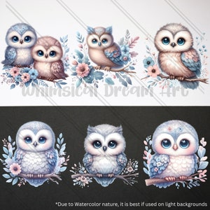 28 Boho Owls, Owl Clipart, Owl Png, Cute Floral Owl Bundle, PNG File ...