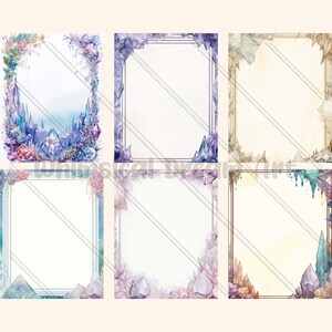 25 Crystal Journal Digital Paper, Fairy Background, Fantasy World ...