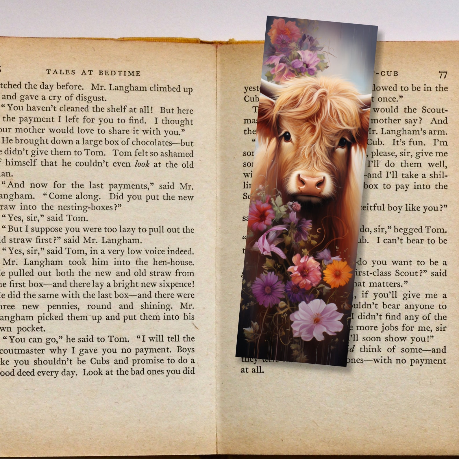 20 Cute Highland Cow Bookmark Designs, Printable Bookmarks Digital ...