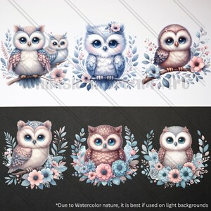 28 Boho Owls, Owl Clipart, Owl Png, Cute Floral Owl Bundle, PNG File ...