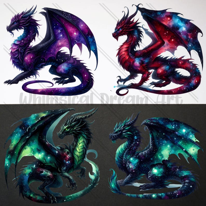 28 Fantasy Dragons Clipart Bundle, Dragon PNG, Fantasy PNG, Fantasy ...